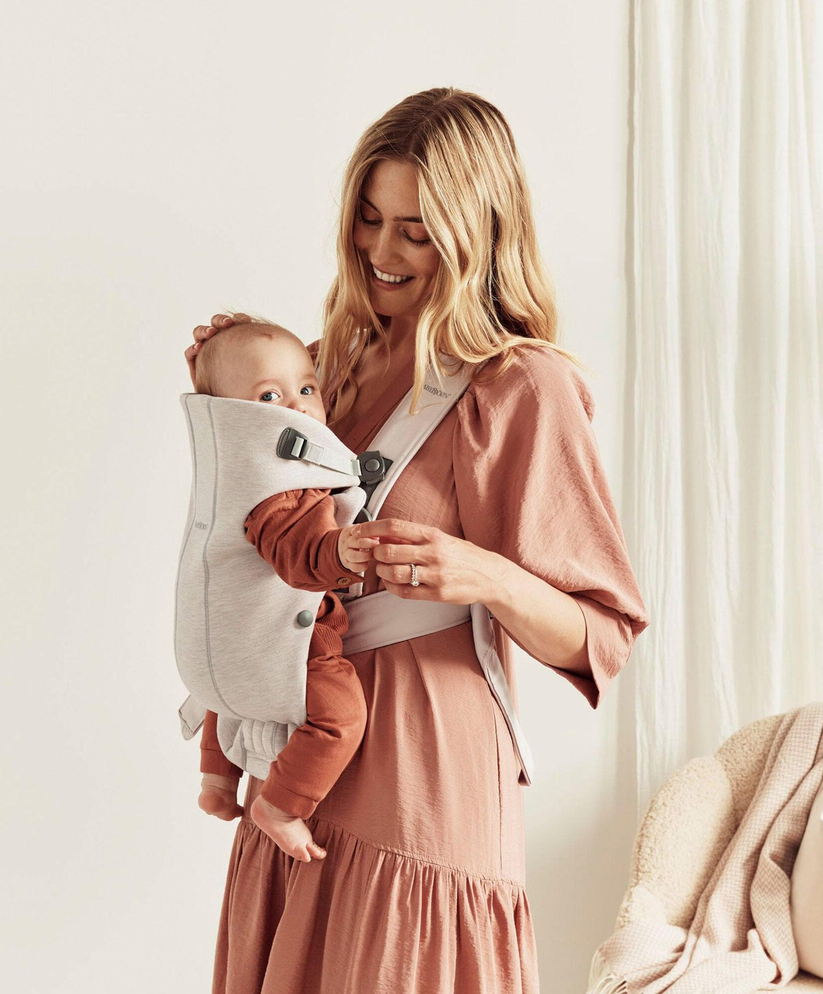 BabyBjörn Baby Carrier Mini - Light Beige – Mamas & Papas UK
