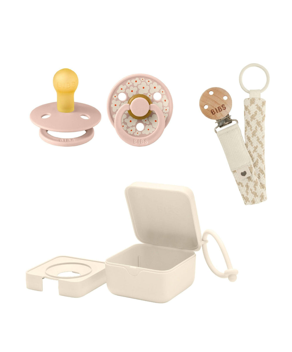 BIBS Dummies Bundles (3 Pieces) – Ivory/Jasmine Blush – Mamas & Papas UK