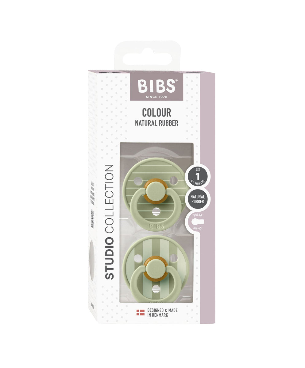 BIBS Pacifier Studio Colour (2 Pack) Sage – Mamas & Papas UK
