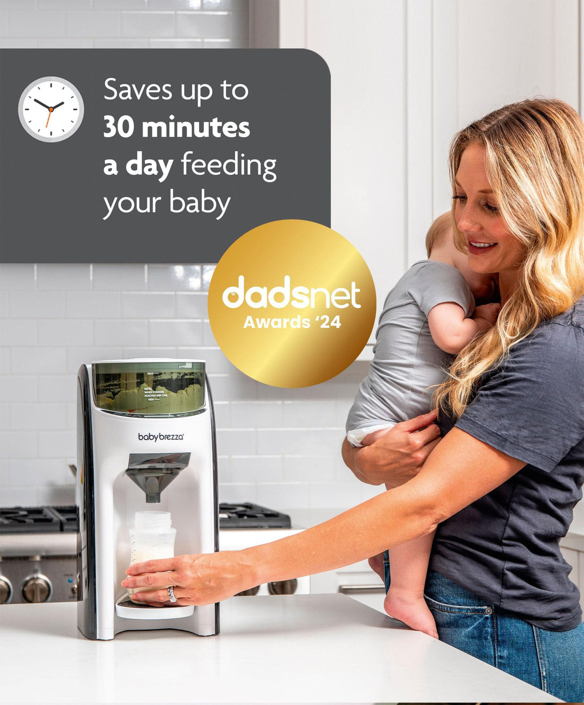 Baby Brezza Formula Pro Advanced - Black & White – Mamas & Papas UK