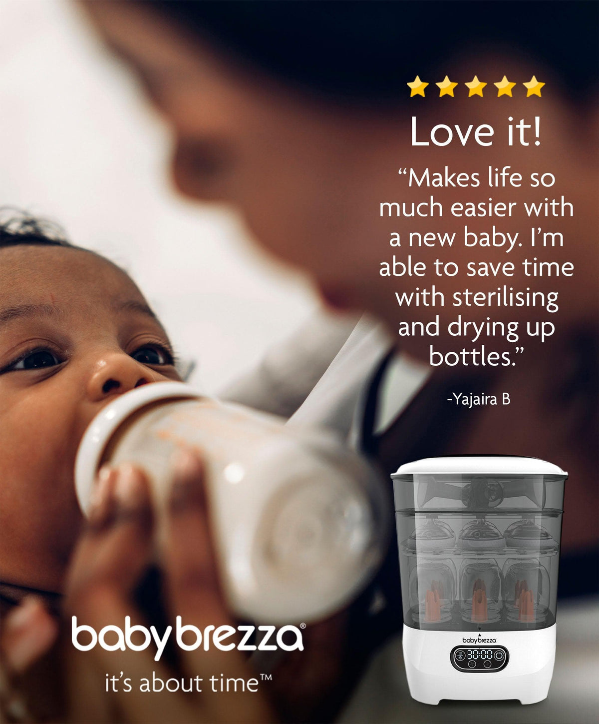 Baby Brezza Steriliser Dryer Advanced - Black & White – Mamas & Papas UK