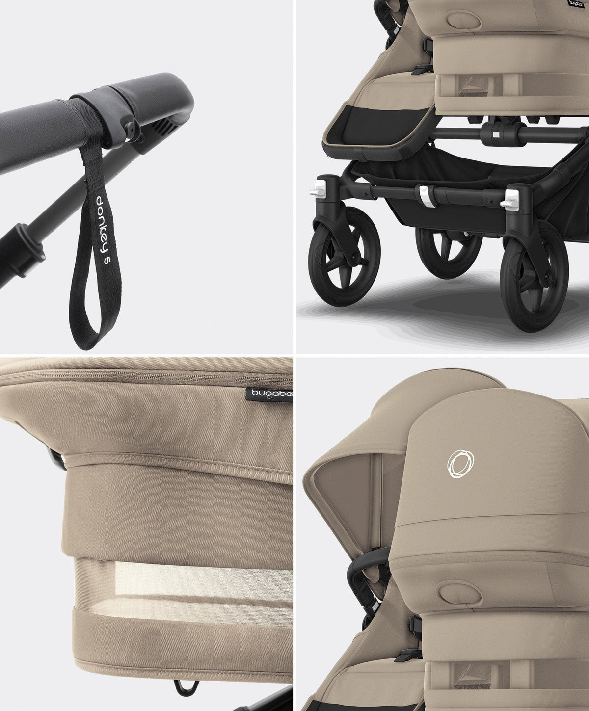 Bugaboo Donkey 5 Double Carrycot & Seat Pushchair - Desert Taupe ...