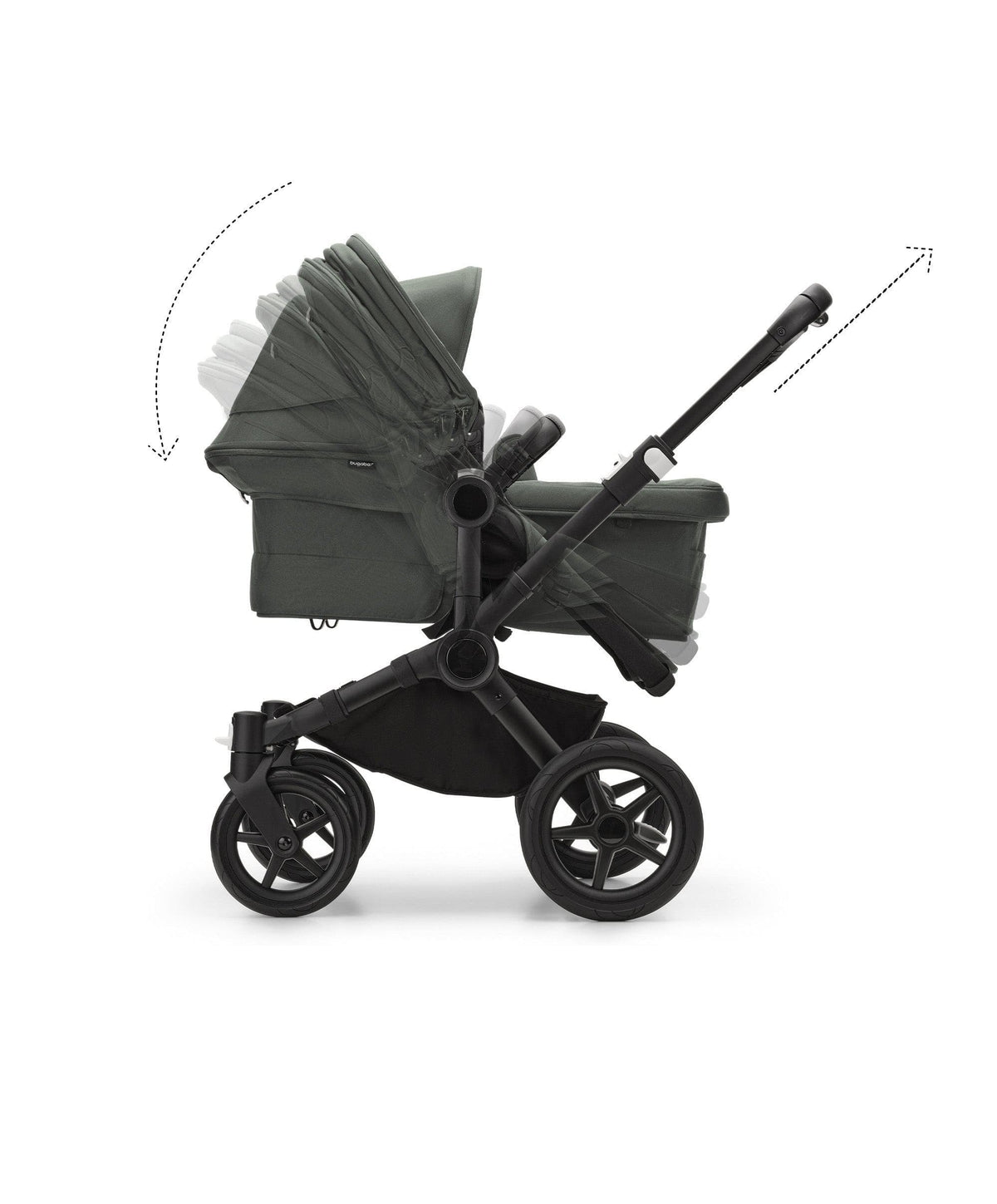 Bugaboo Donkey 5 Double Carrycot & Seat Pushchair - Forest Green ...