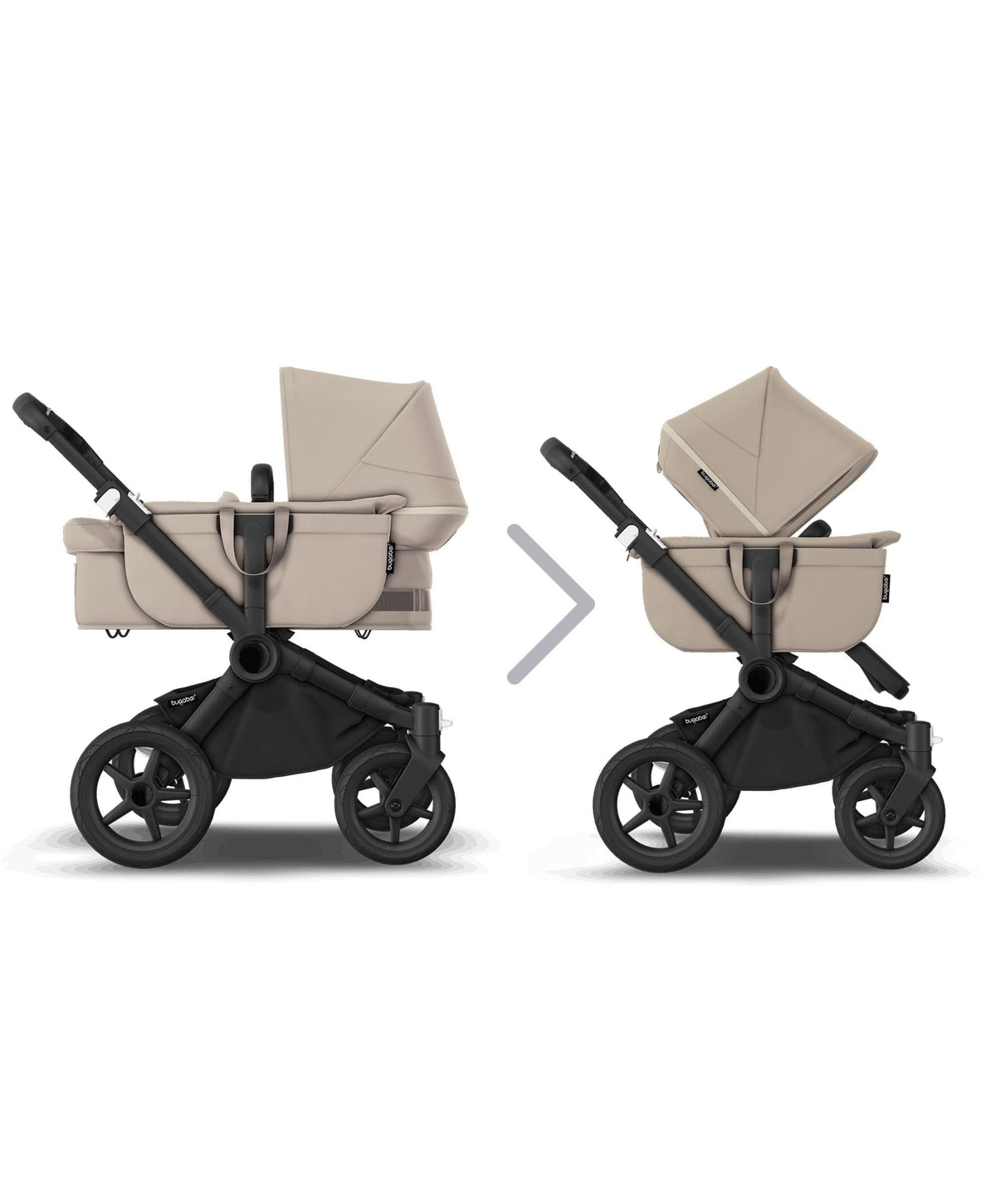 Bugaboo Donkey 5 Mono Complete Pushchair & Carrycot - Desert Taupe ...