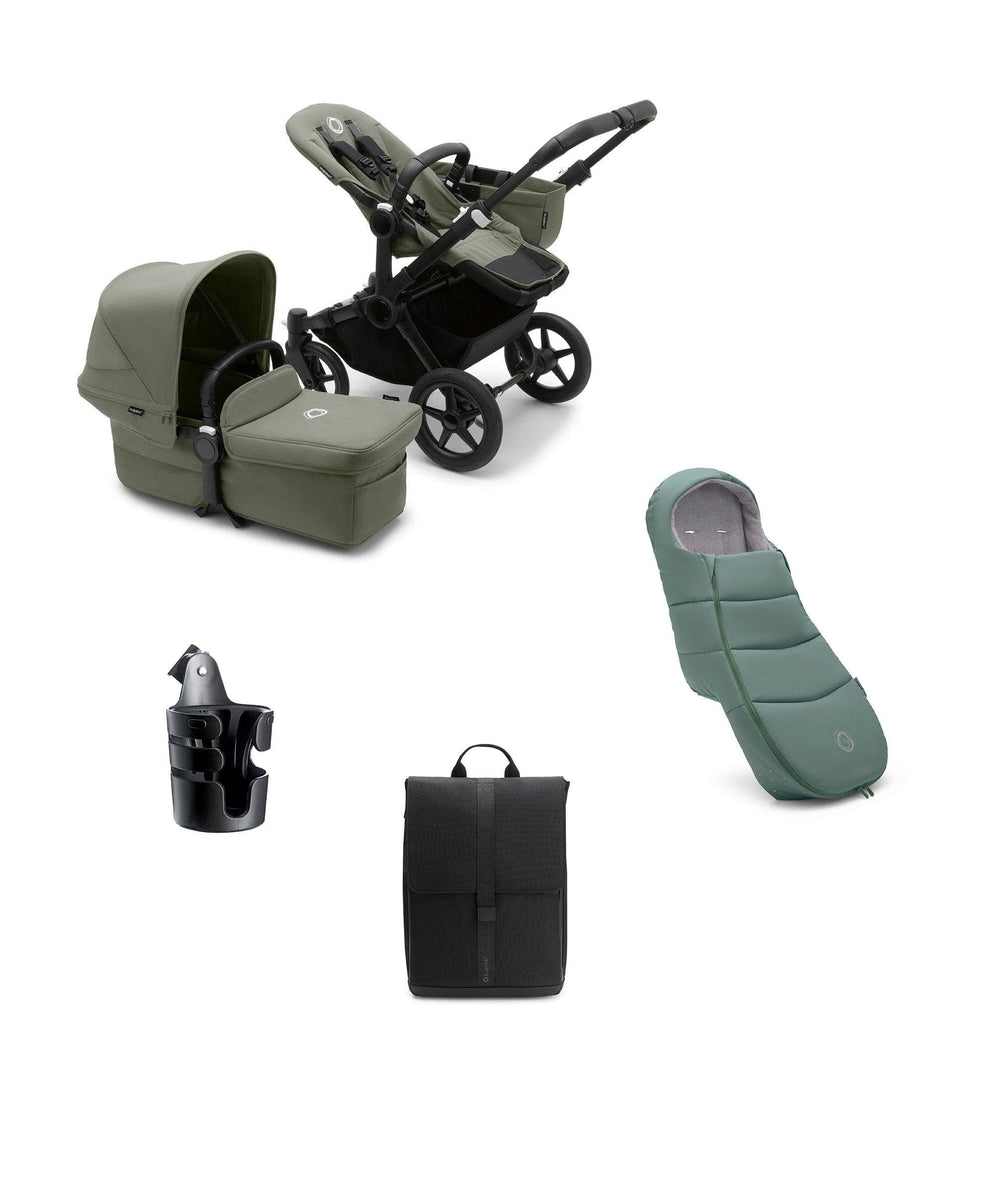 Bugaboo Donkey 5 Mono Complete Pushchair Essential Bundle - Forest Gre ...