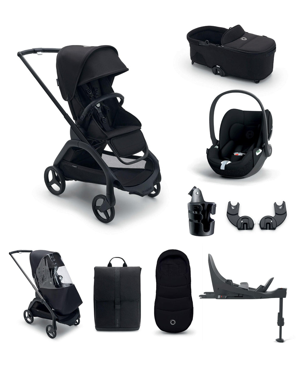 Bugaboo Dragonfly Pushchair Bundle with Cloud T Car Seat & Base - Blac ...