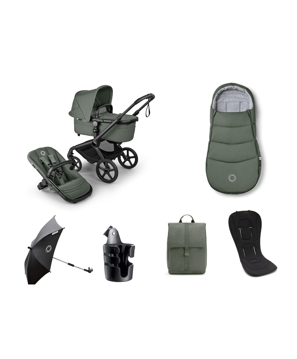 Bugaboo Fox 5 Renew Pushchair Bundle (6 Pieces) – Forest Green – Mamas & Papas UK
