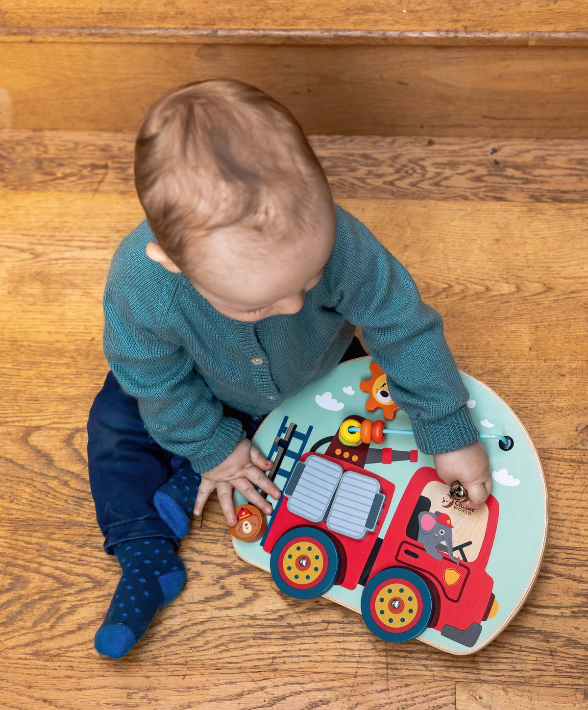 Fire Engine Busy Board Toy | Classic World Toys – Mamas & Papas UK