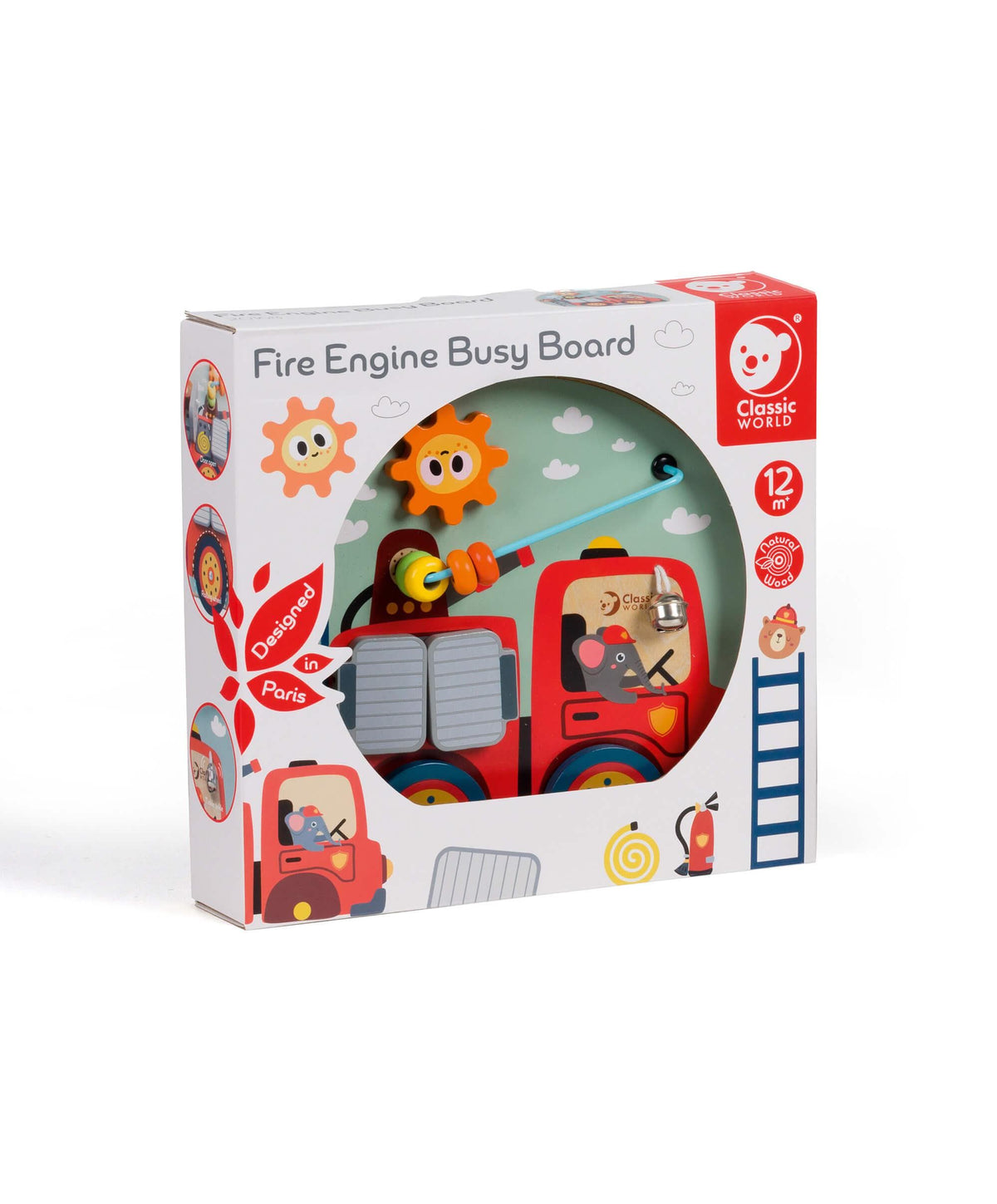 Fire Engine Busy Board Toy | Classic World Toys – Mamas & Papas UK