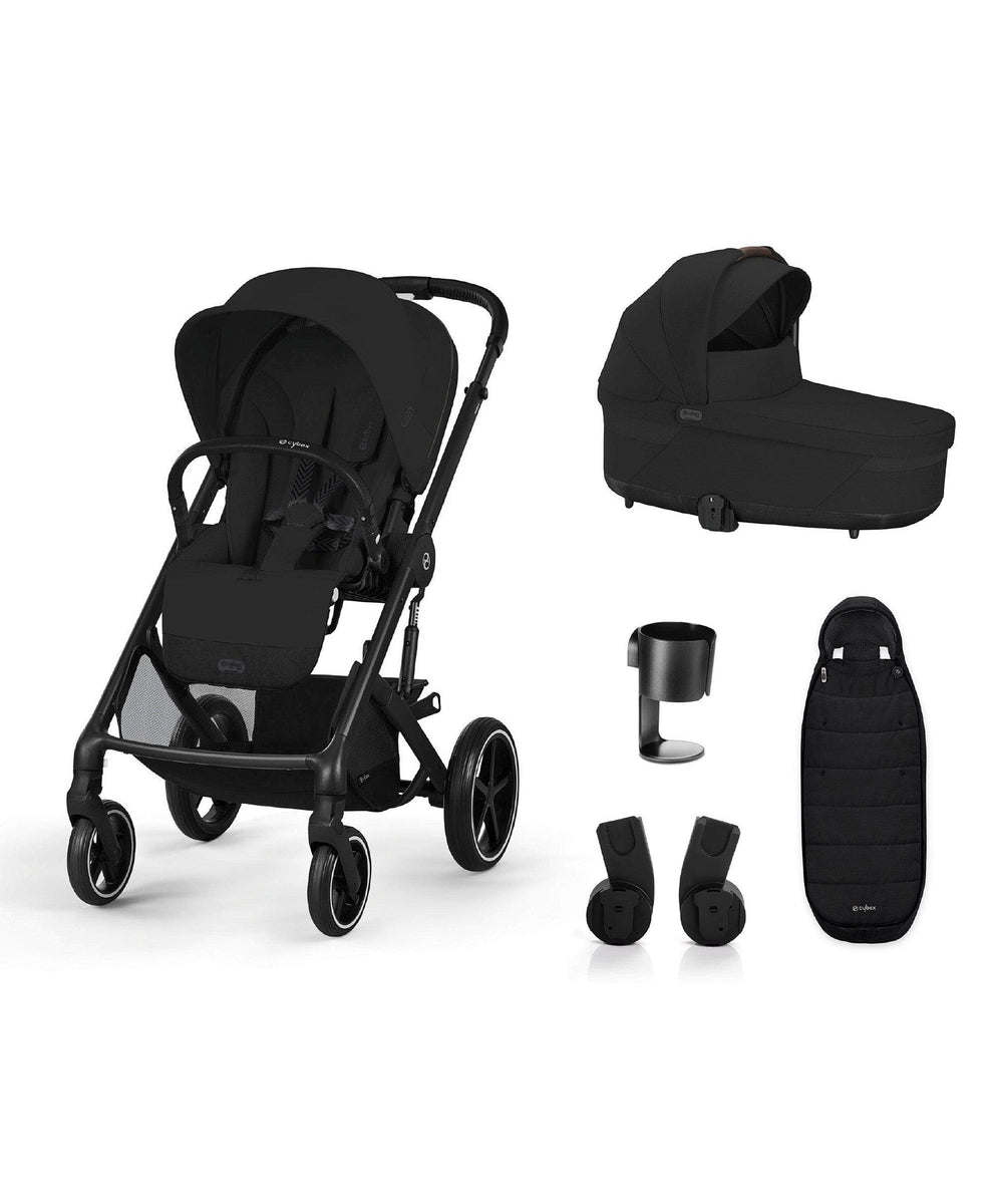 Cybex Balios Pushchair Bundle (5 Pieces) - Moon Black – Mamas & Papas UK