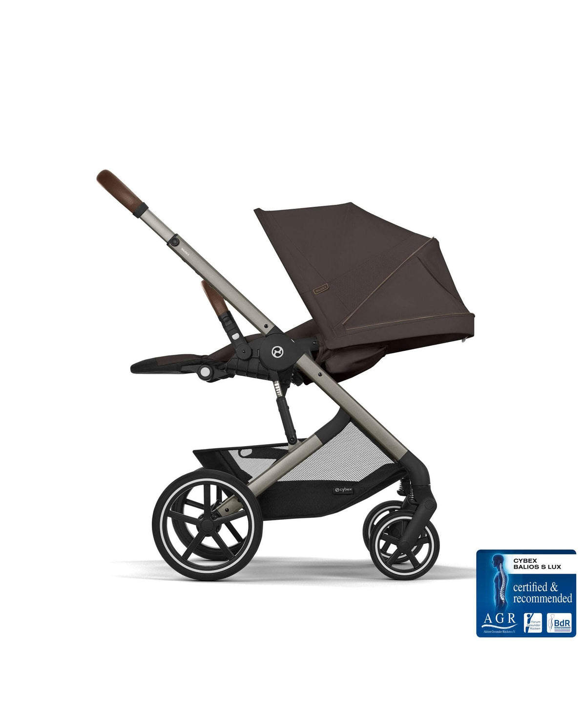 Cybex Balios S Lux Pushchair Bundle (5 Pieces) - Chocolate Brown ...