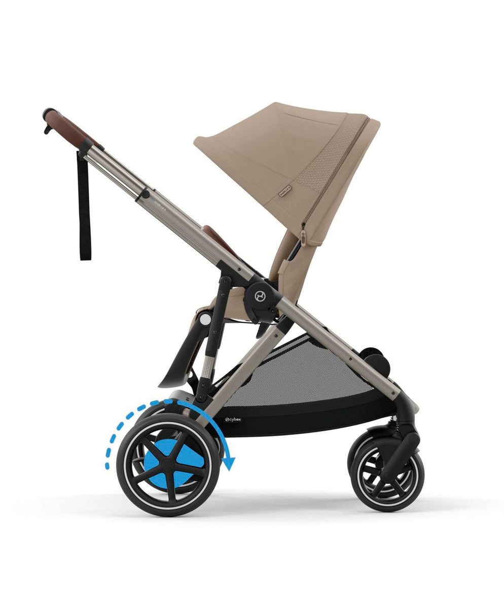 Cybex e-Gazelle S Electric Single to Double Pushchair - Almond Beige ...