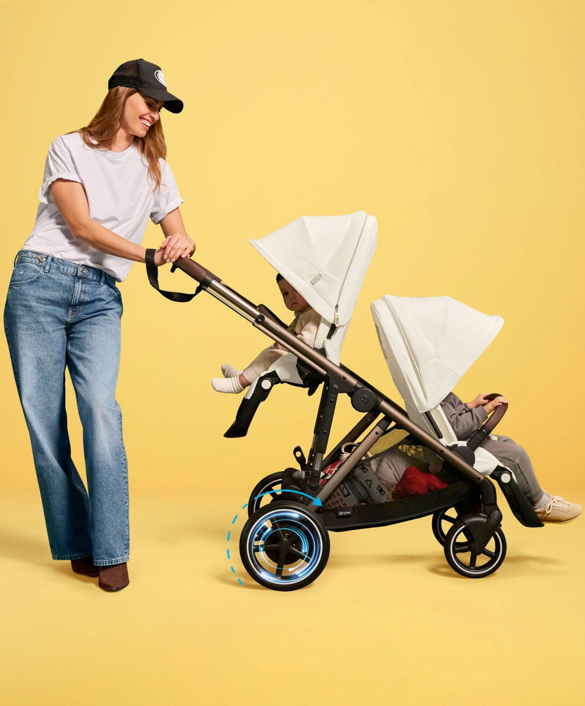Cybex e-Gazelle S Electric Single to Double Pushchair - Black – Mamas ...