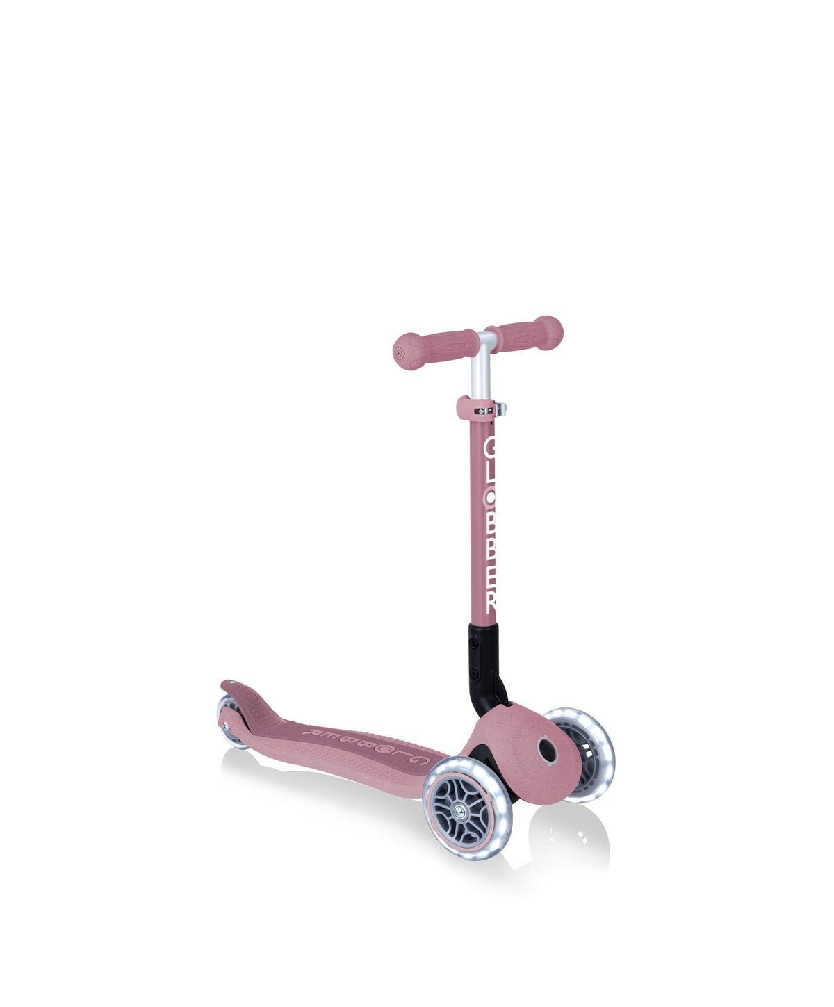 Globber Junior Foldable Lights Eco Scooter - Berry – Mamas & Papas UK