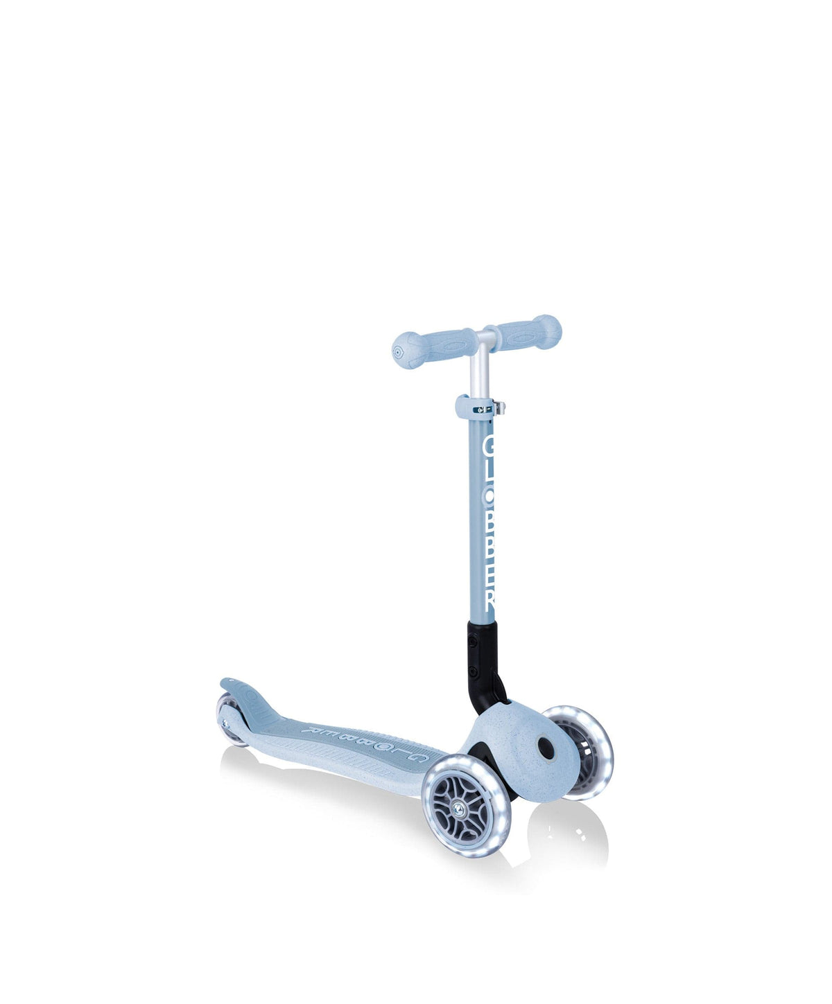 Globber Junior Foldable Lights Eco Scooter - Blueberry – Mamas & Papas UK