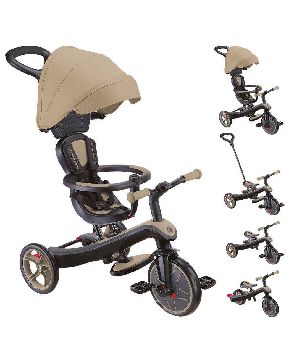 Globber Explorer Trike 4 in 1 - Sand – Mamas & Papas UK