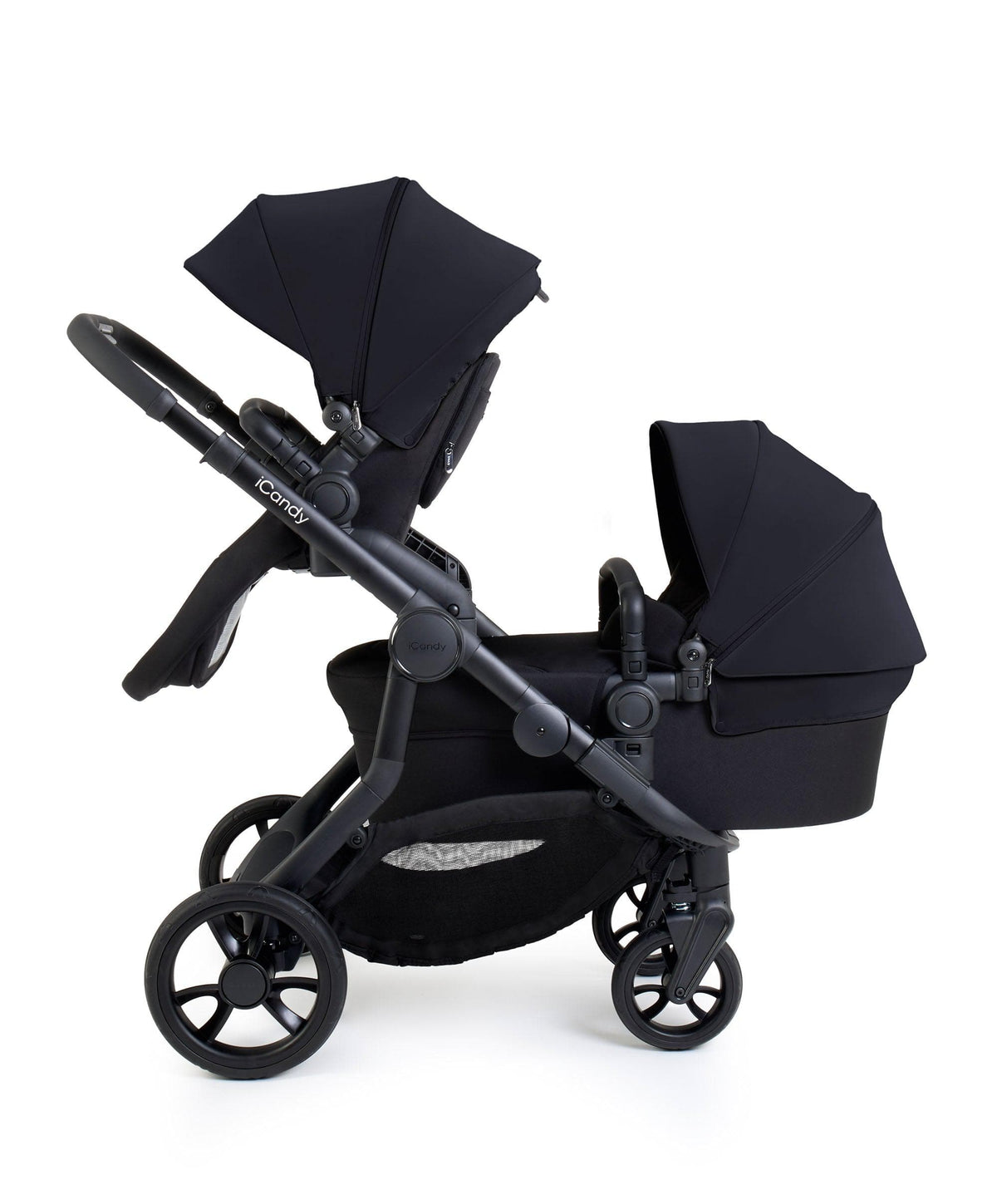 iCandy Orange 4 Double Pushchair – Black Edition – Mamas & Papas UK