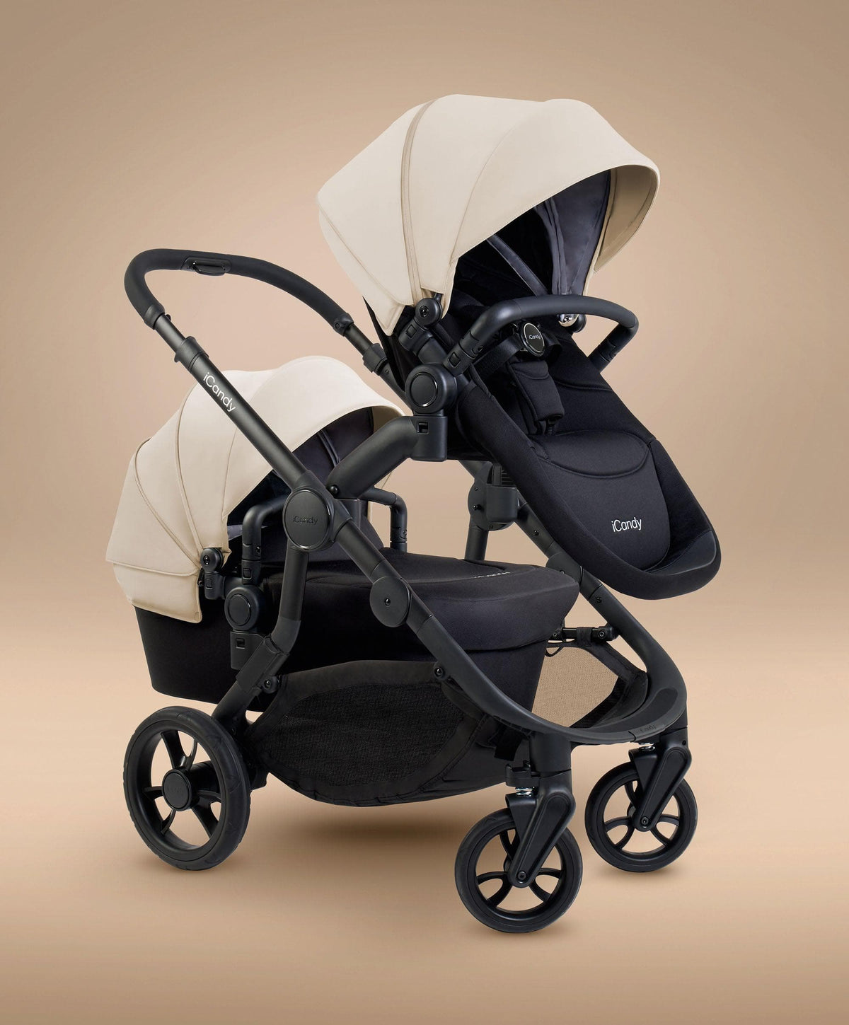 iCandy Orange 4 Double Pushchair – Latte – Mamas & Papas UK