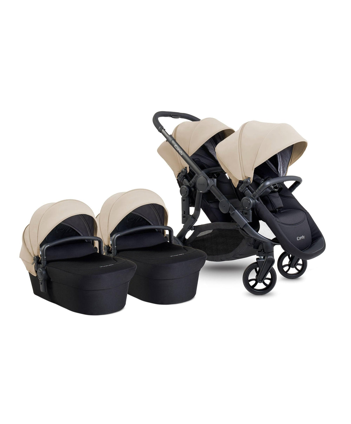 iCandy Orange 4 Twin Pushchair – Latte – Mamas & Papas UK