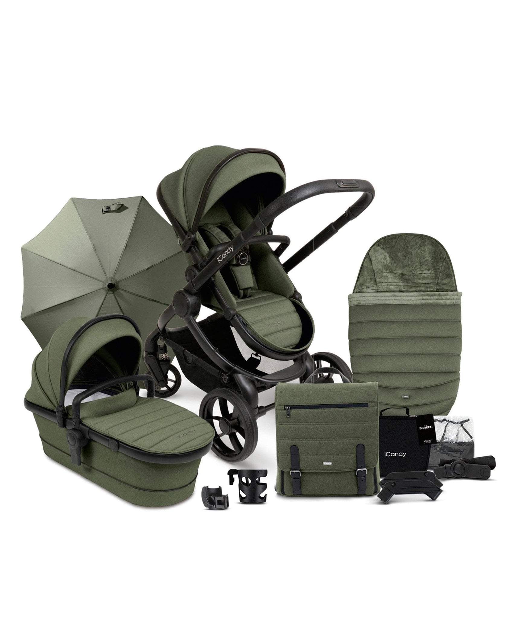 iCandy Peach 7 Pushchair Bundle - Ivy - iCandy Baby & Toddler | abbs.gov.ag