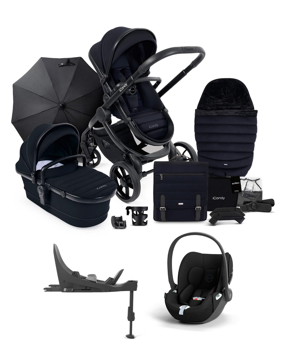 iCandy Peach 7 Complete Pushchair Bundle with Car Seat and Base – Mamas ...