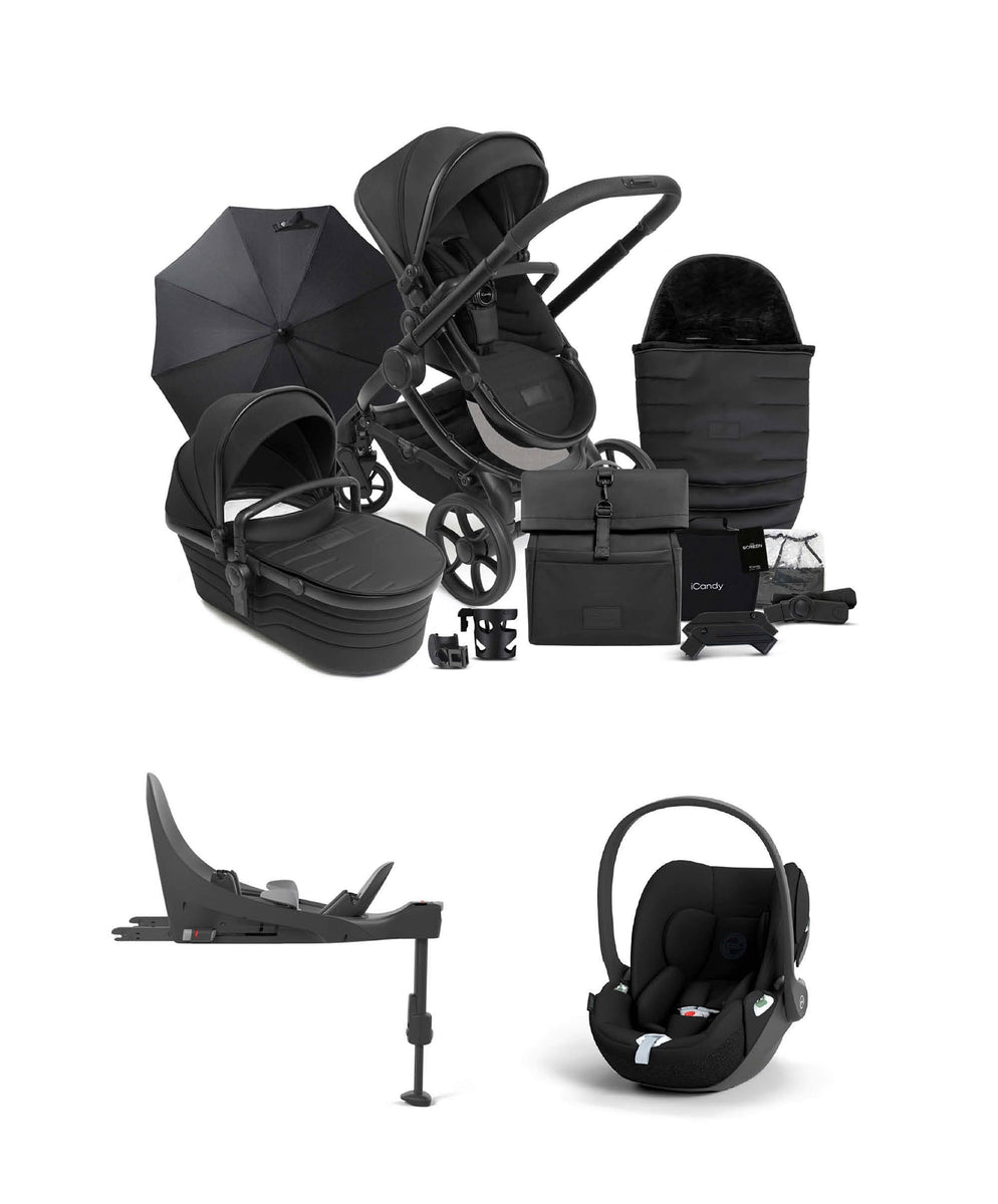iCandy Peach 7 STUDIO Complete Pushchair Bundle and Cybex Cloud T i-Si ...