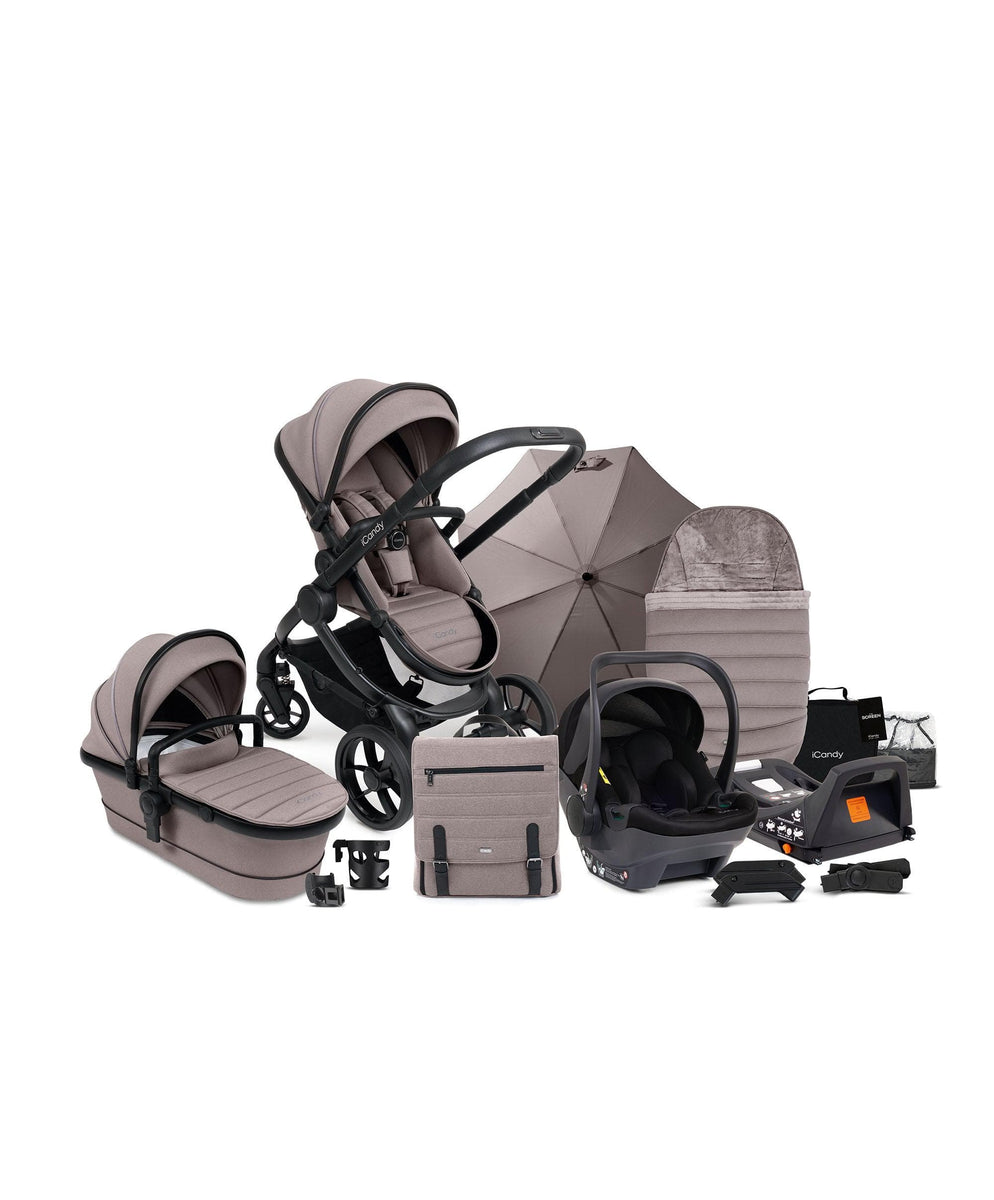 iCandy Peach7 Complete Bundle with Cocoon Car Seat & Base - Porcini ...