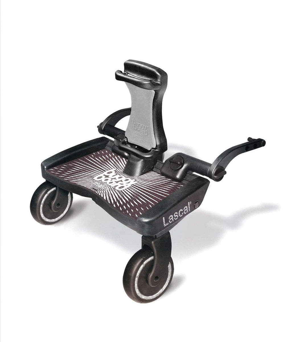 Lascal Black Maxi BuggyBoard® Plus Grey Saddle – Mamas & Papas UK