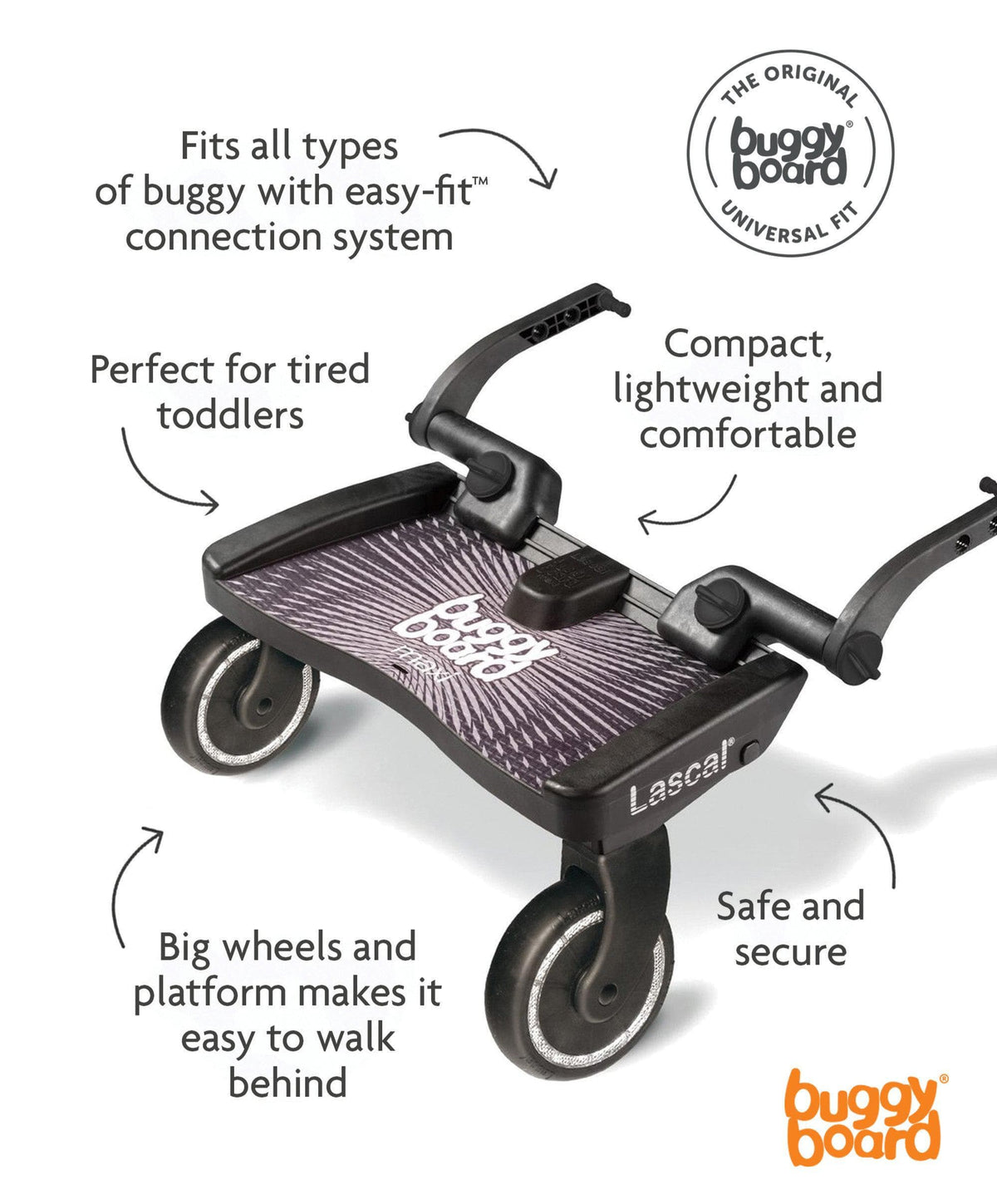 Lascal Buggy Board Maxi | Pushchairs & Prams – Mamas & Papas UK