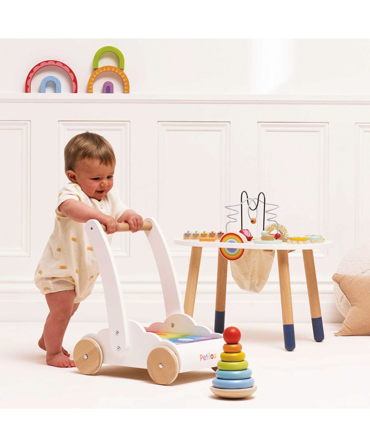 Le Toy Van Rainbow baby Walker & Puzzle – Mamas & Papas UK