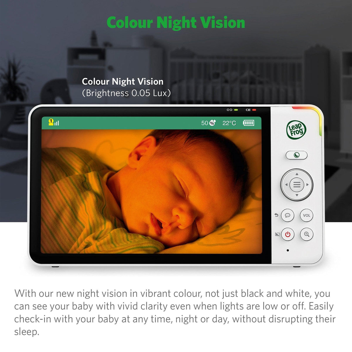 LeapFrog LF920HD 7 Inch Video Baby Monitor with Colour Night Vision ...