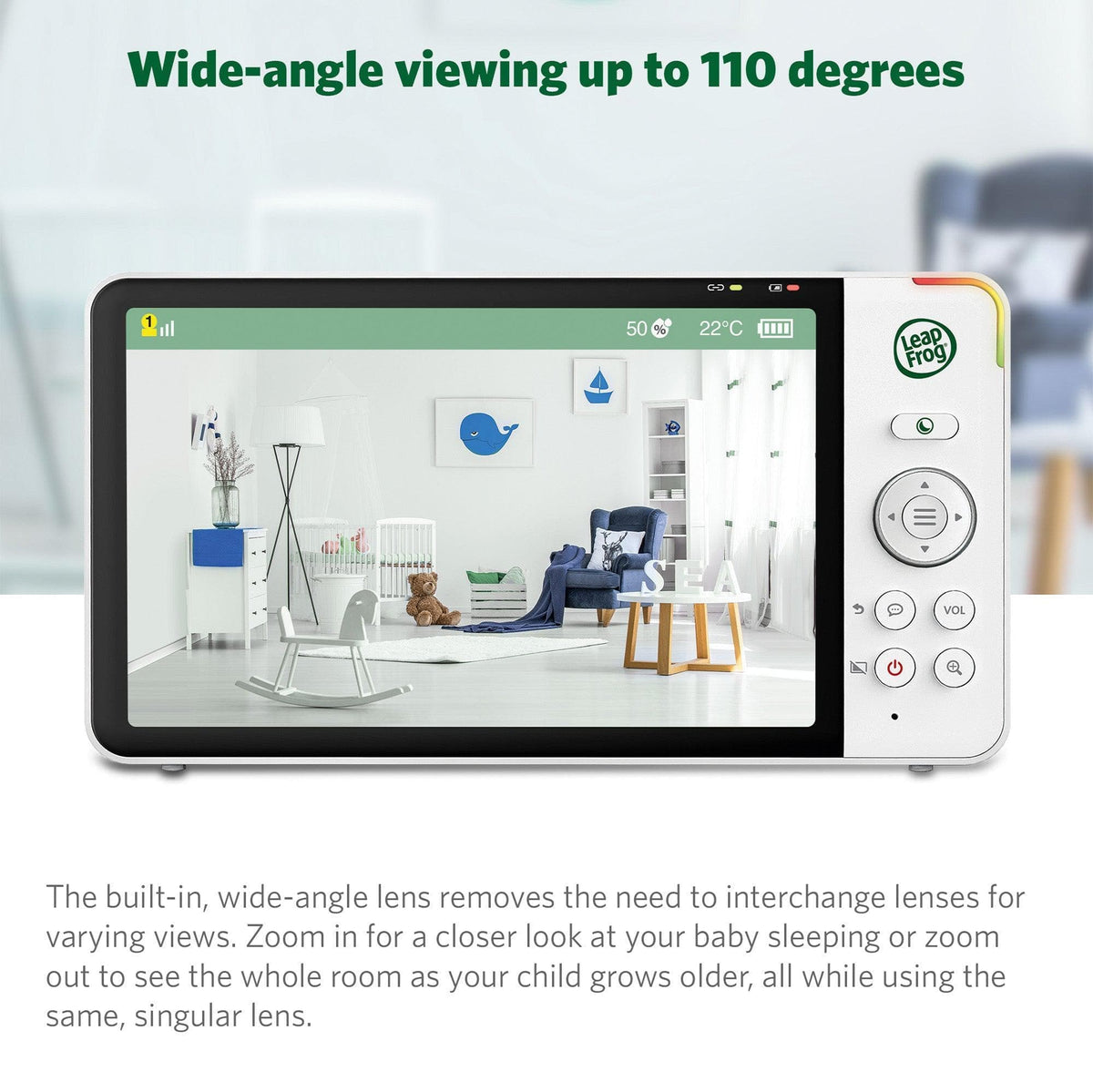 LeapFrog LF920HD 7 Inch Video Baby Monitor with Colour Night Vision ...