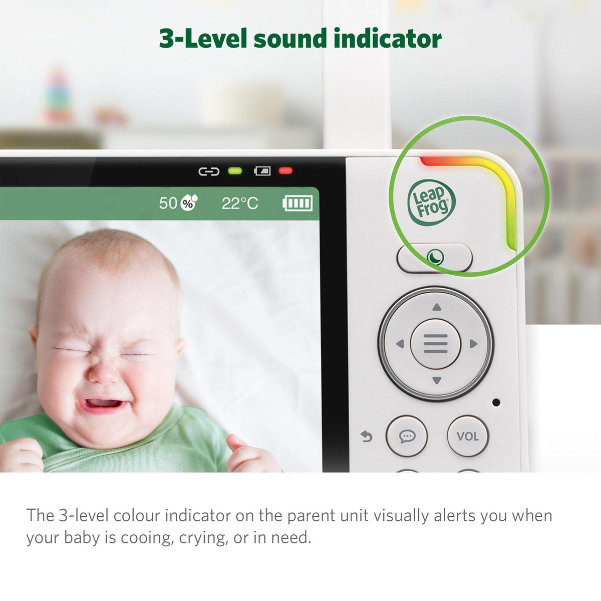 LeapFrog LF920HD 7 Inch Video Baby Monitor with Colour Night Vision ...
