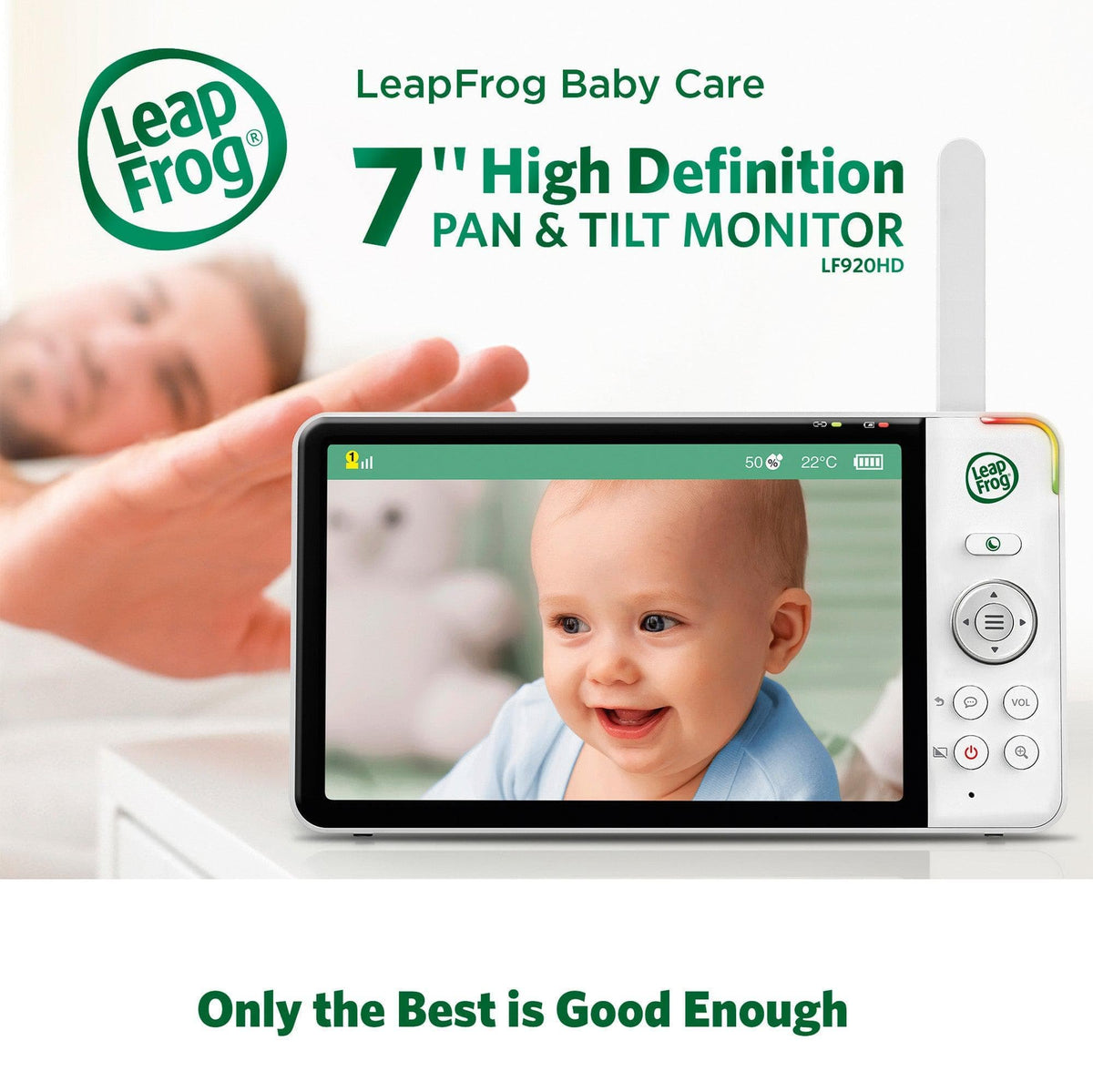 LeapFrog LF920HD 7' Video Baby Monitor with Colour Night Vision - Whit ...