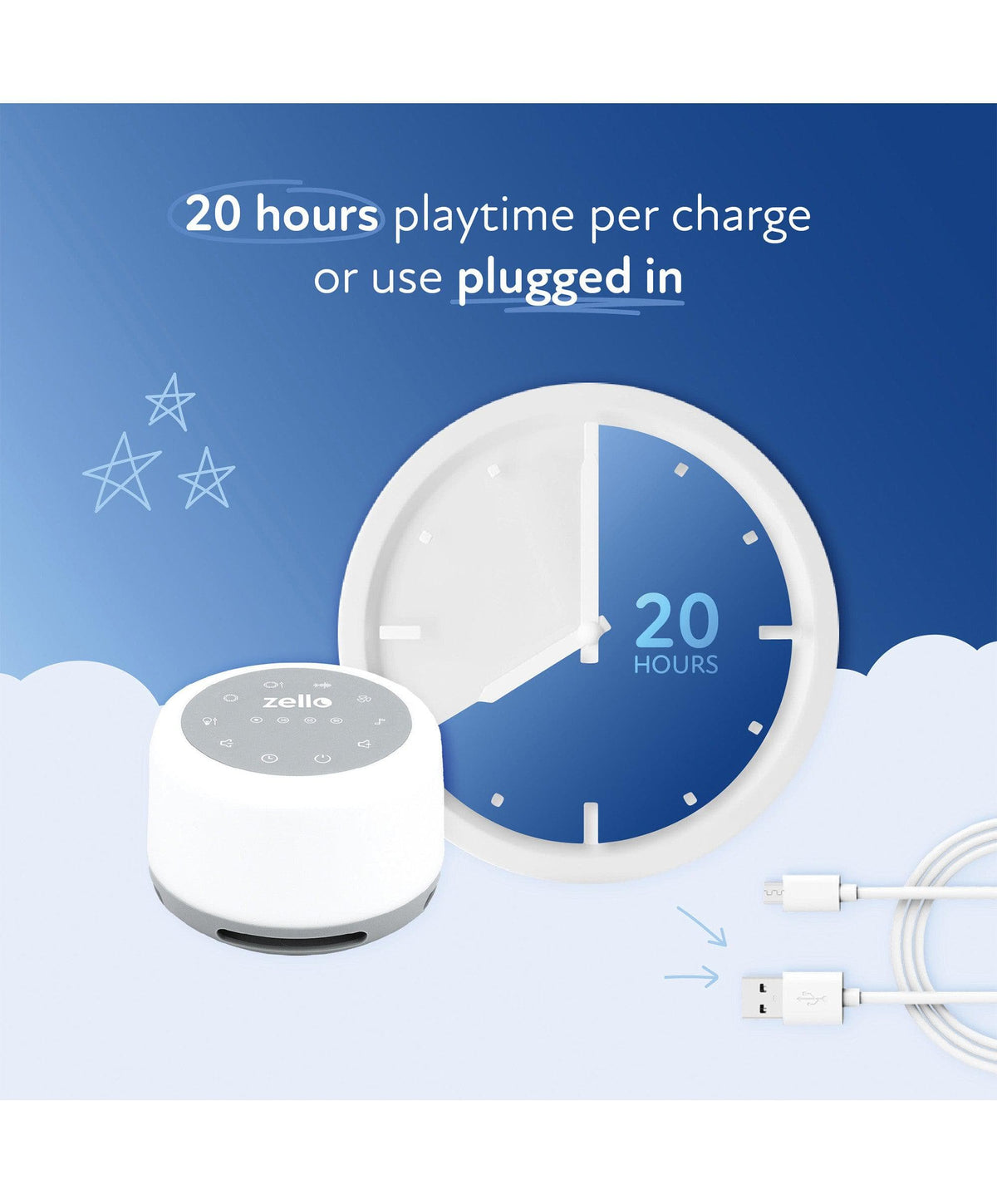 Zello Original White Noise Machine – Mamas & Papas UK