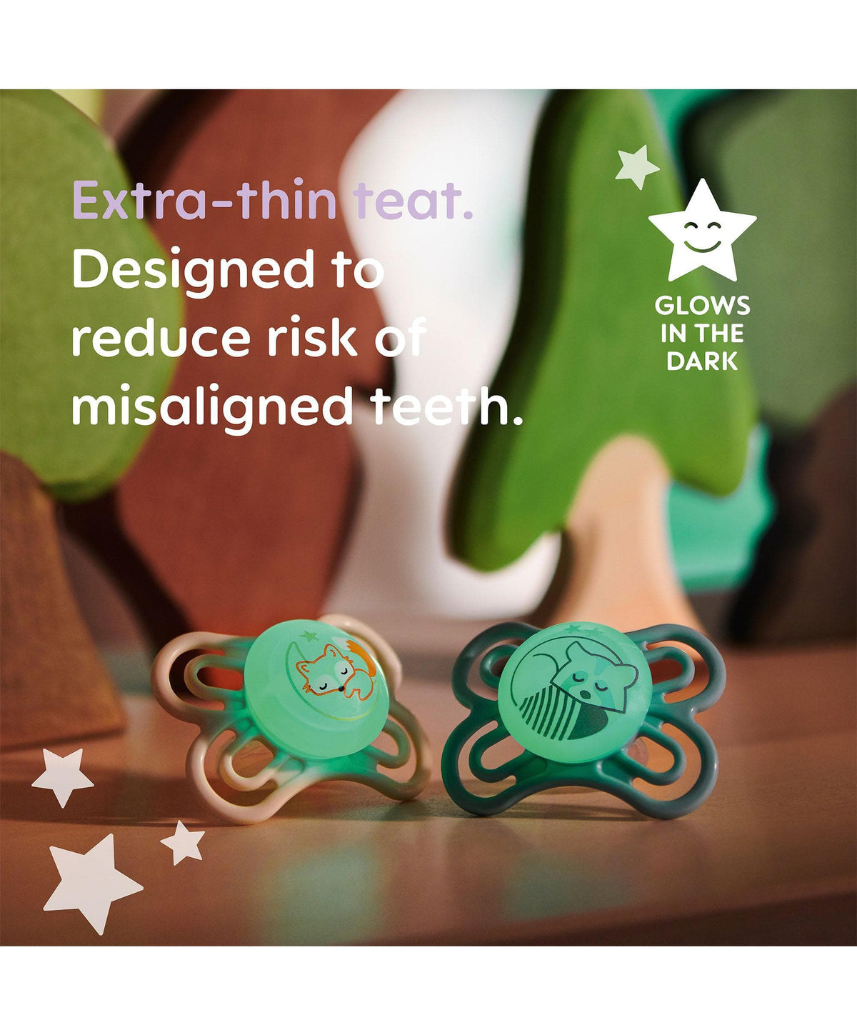 MAM Perfect Night Newborn Soother - 2 Pack – Mamas & Papas UK