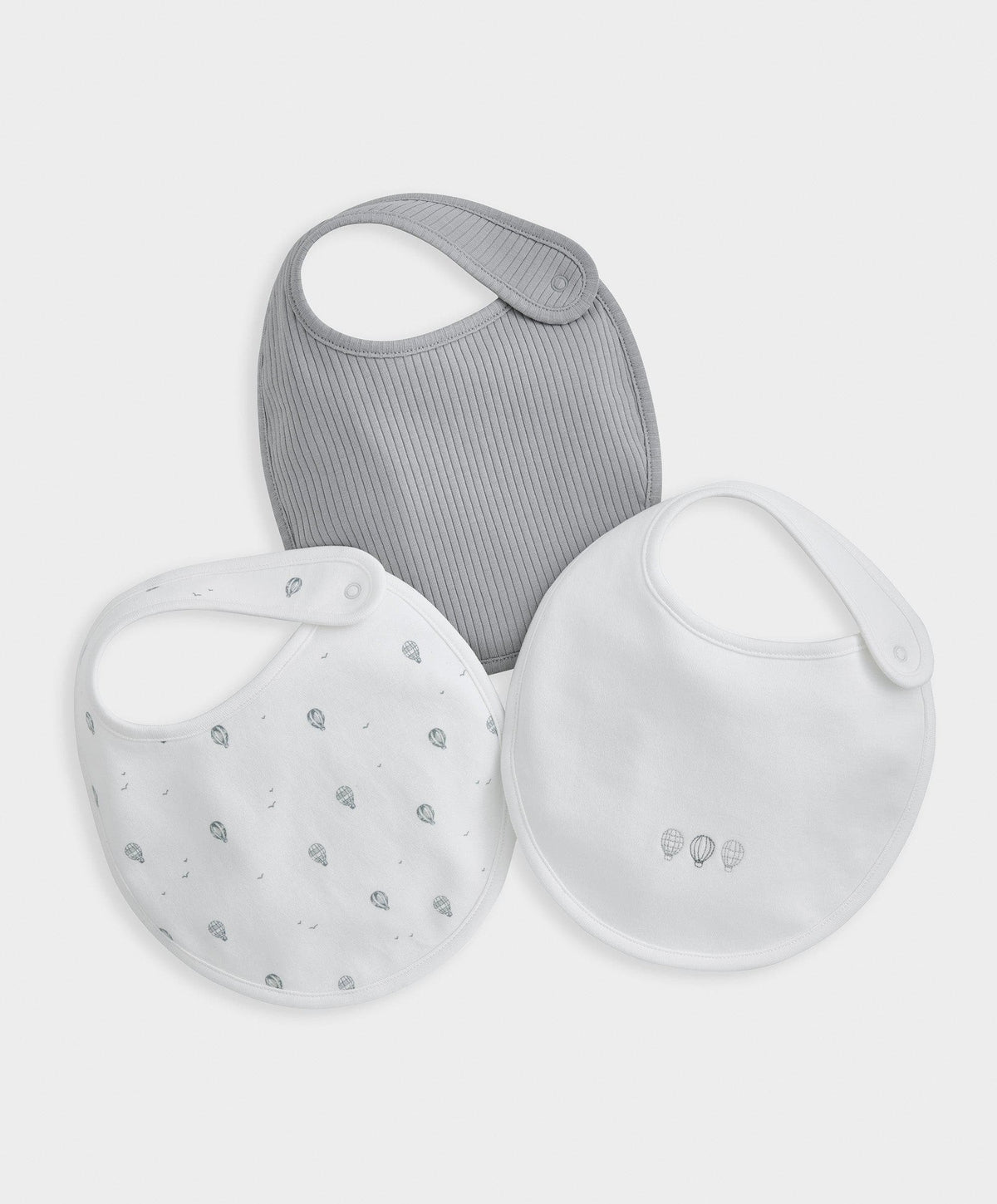 Hot Air Balloon Print Bibs (Set of 3) – Mamas & Papas UK