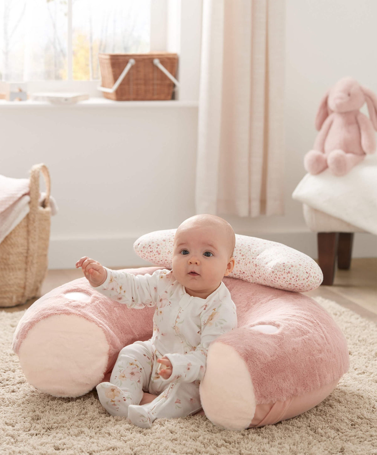 Sit and Play Interactive Floor Seat - Welcome to the World Bunny ...
