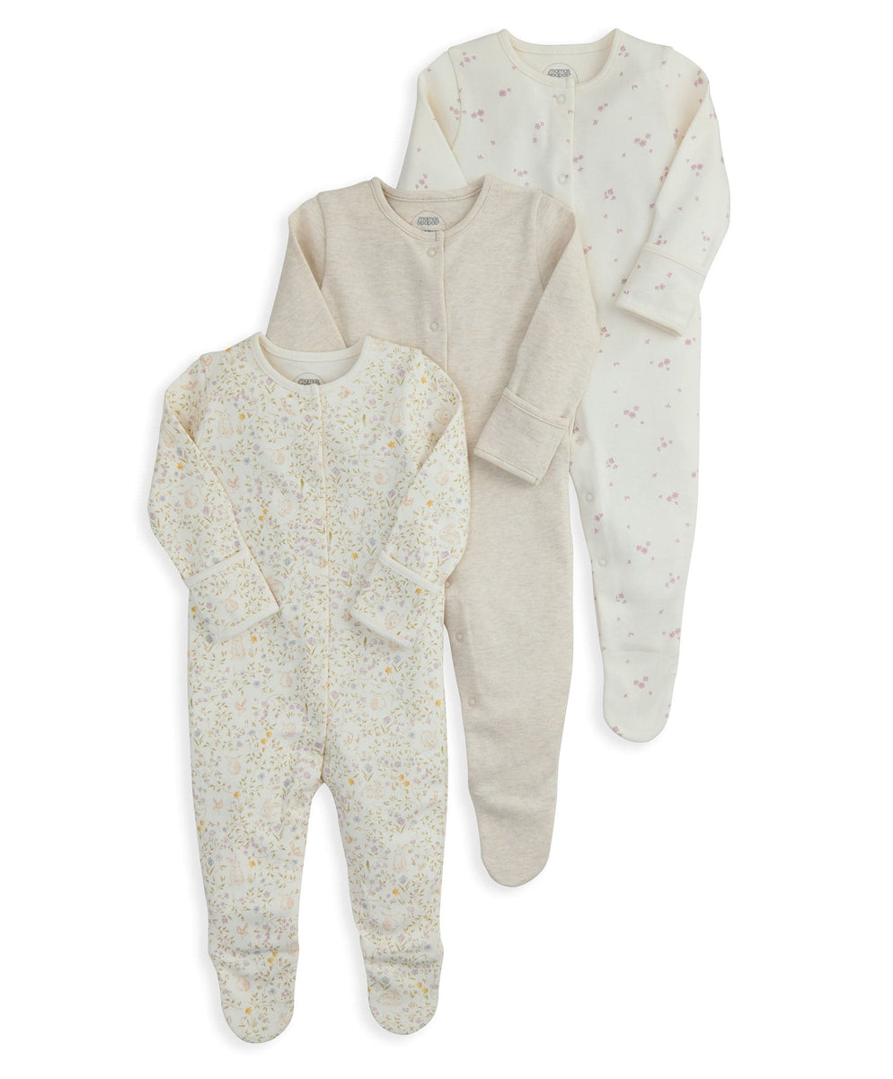 Bunny Sleepsuits (Pack of 3) – Mamas & Papas UK