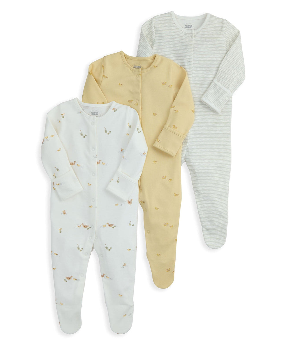 Duckling Sleepsuits (Pack of 3) – Mamas & Papas UK