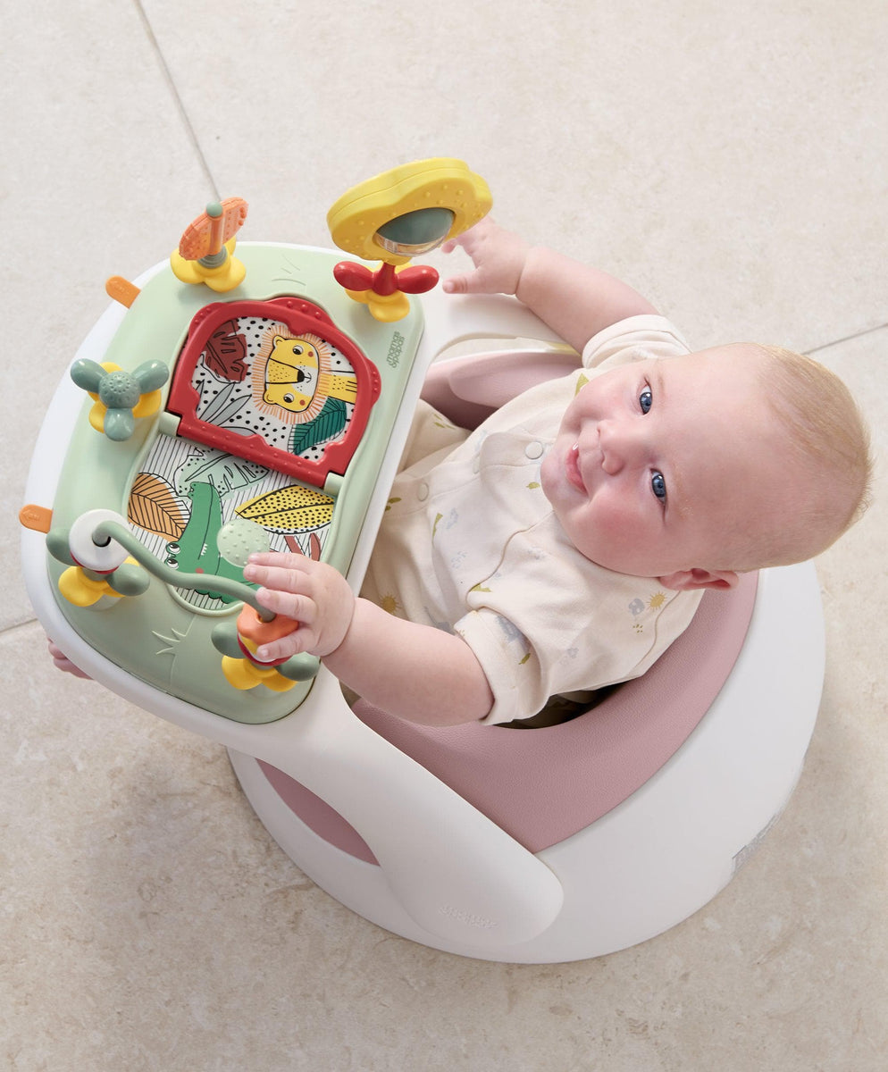 Snug Floor Seat with Activity Tray in Blossom | Baby Safety – Mamas ...