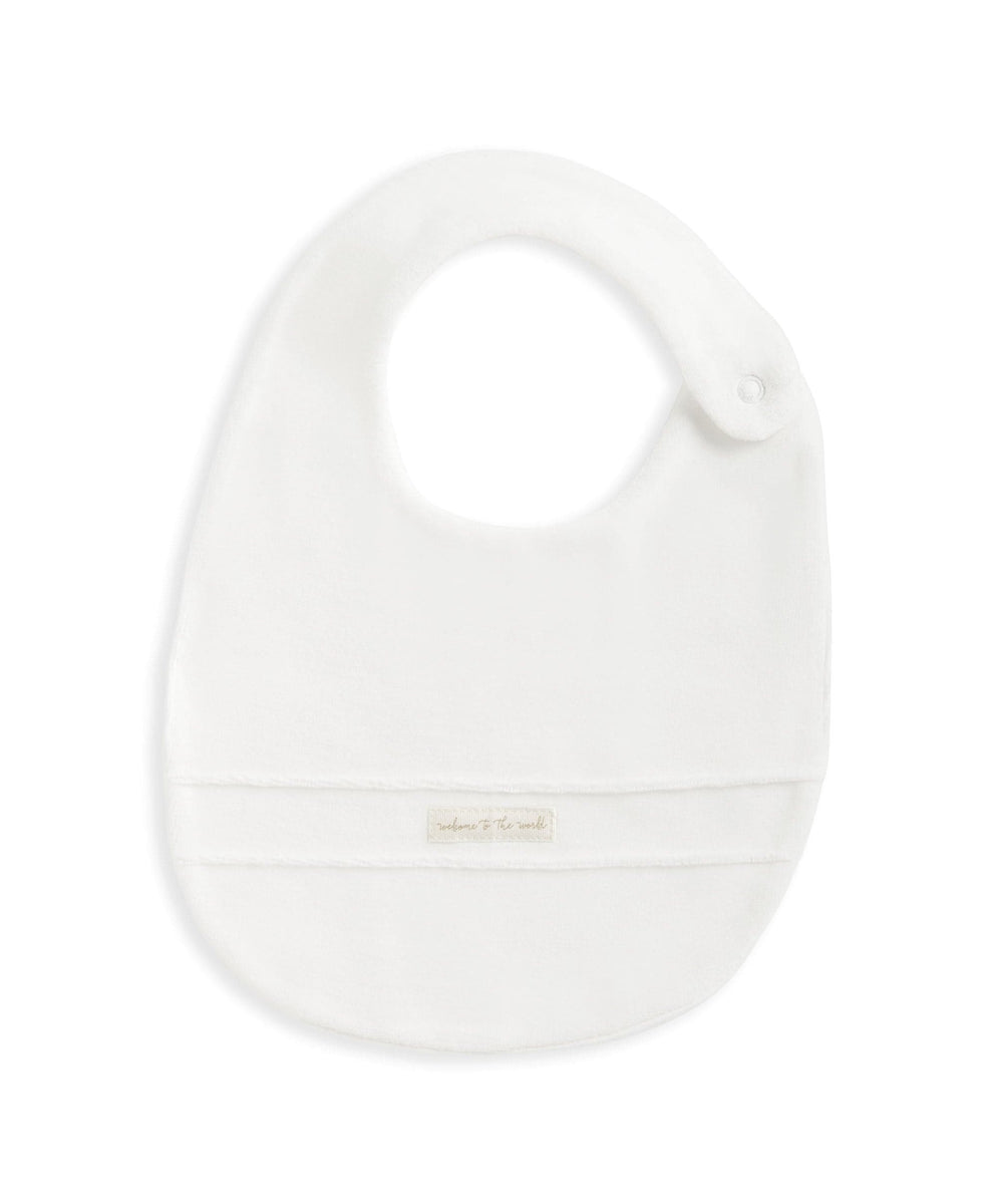 Velour Bib - White – Mamas & Papas UK