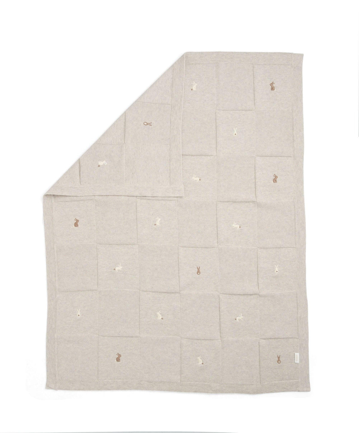 Knitted Blanket - Bunny Grey – Mamas & Papas UK