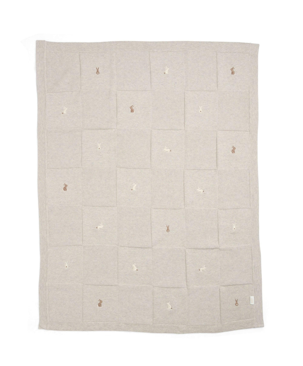 Knitted Blanket - Bunny Grey – Mamas & Papas UK