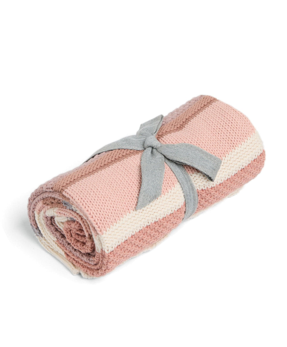Knitted Blanket - Pink Block – Mamas & Papas UK