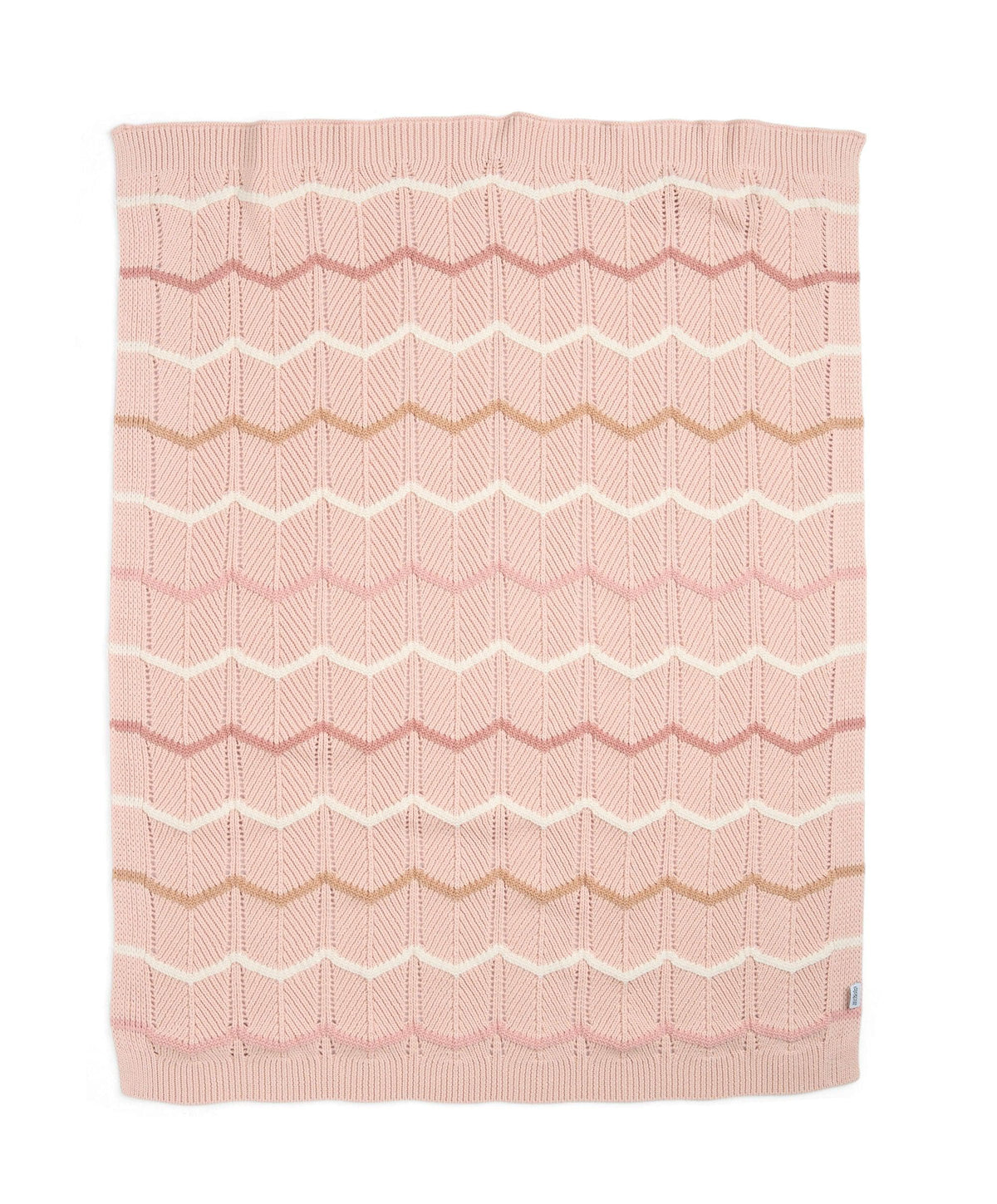 Knitted Blanket - Pink Wave – Mamas & Papas UK