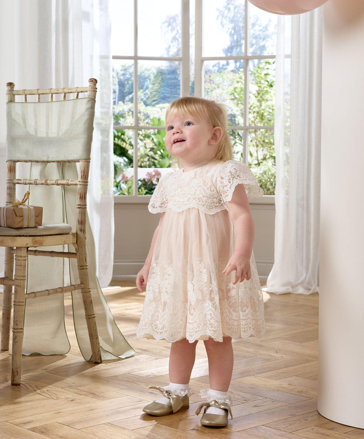 Lace Frill Sleeve Dress – Mamas & Papas UK