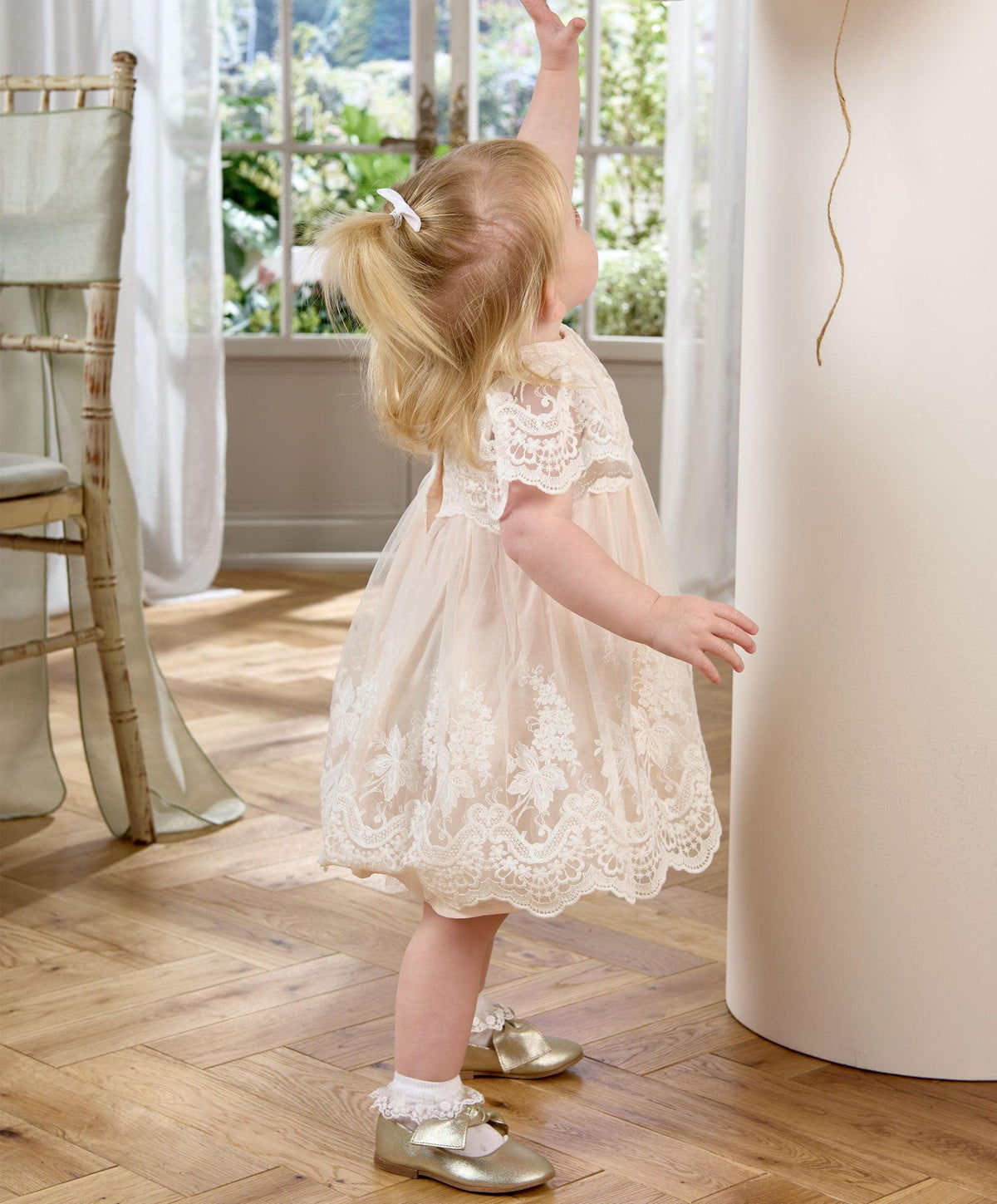 Lace Frill Sleeve Dress – Mamas & Papas UK