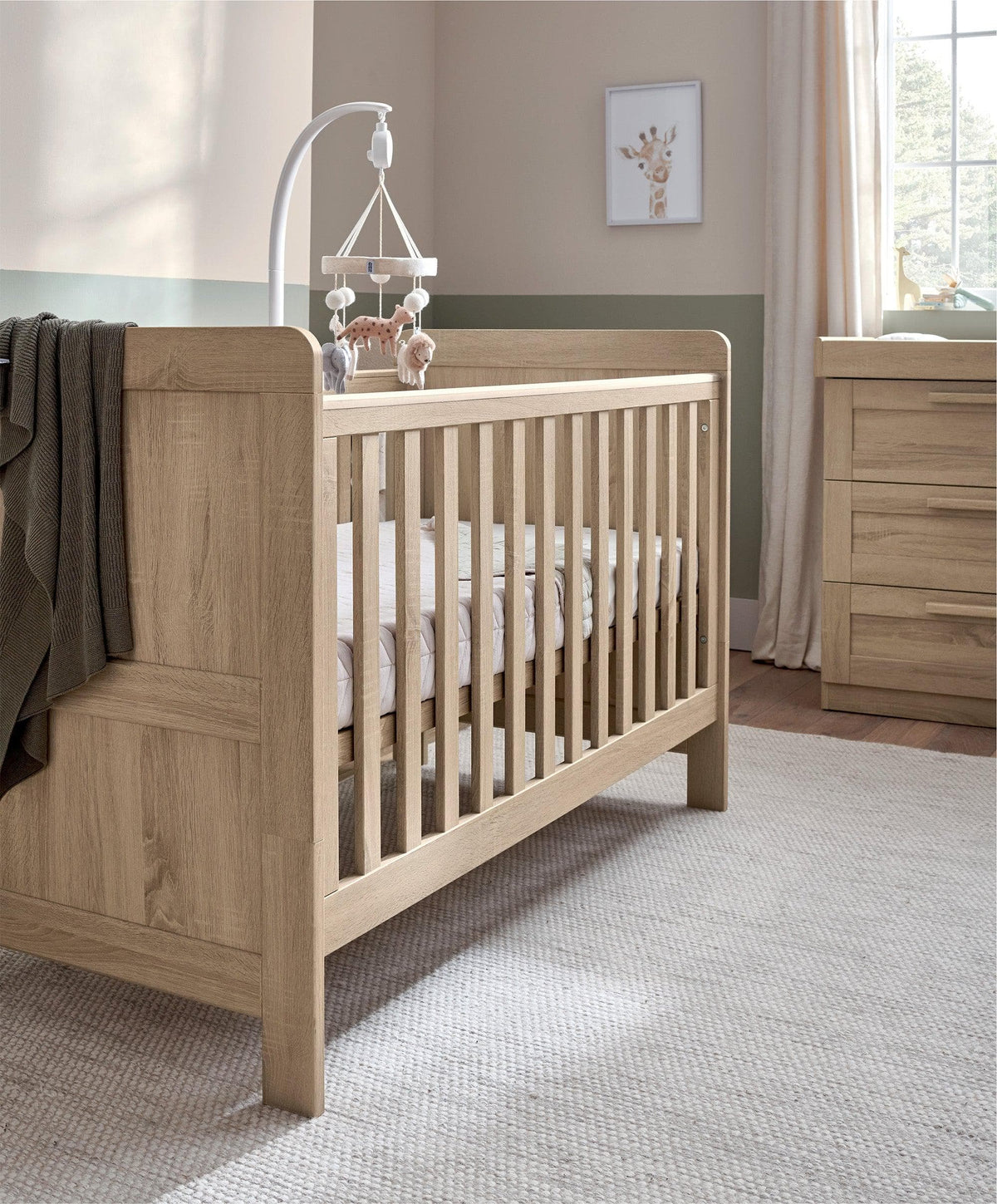 Atlas 3 Piece Furniture Set Light Oak | Nursery Furniture – Mamas ...