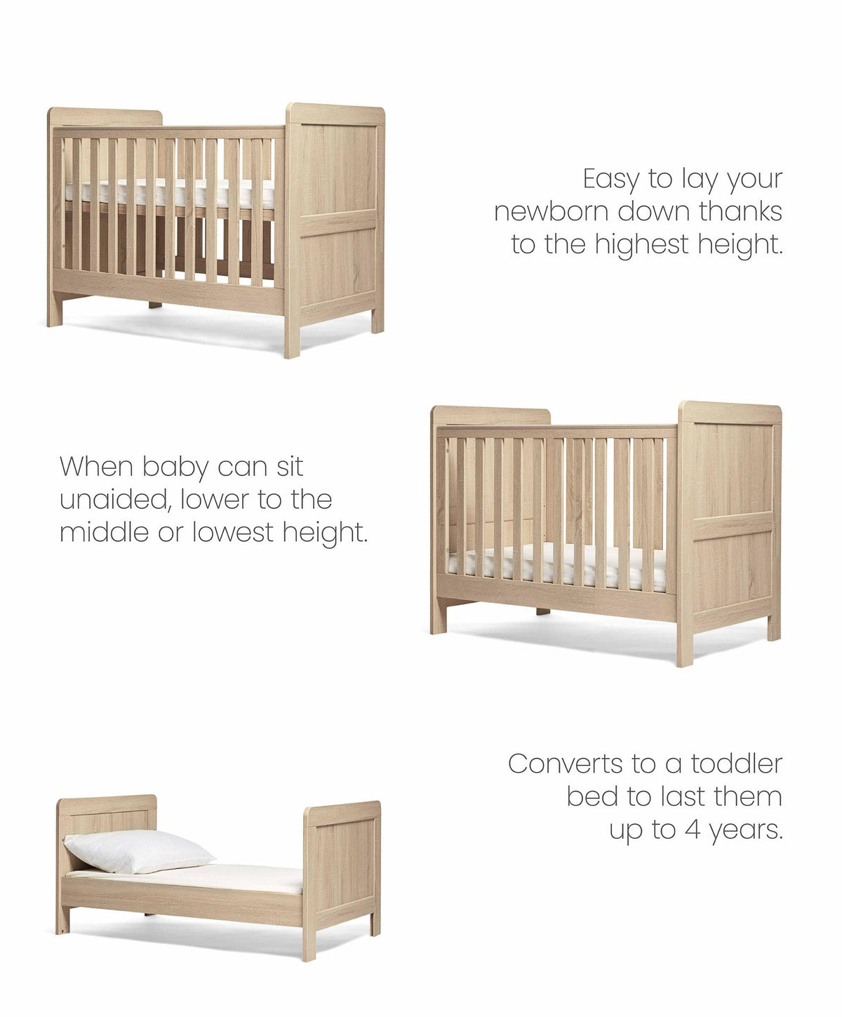 Atlas Small Cotbed Bundle with Premium Pocket Spring Small Cotbed & Co ...